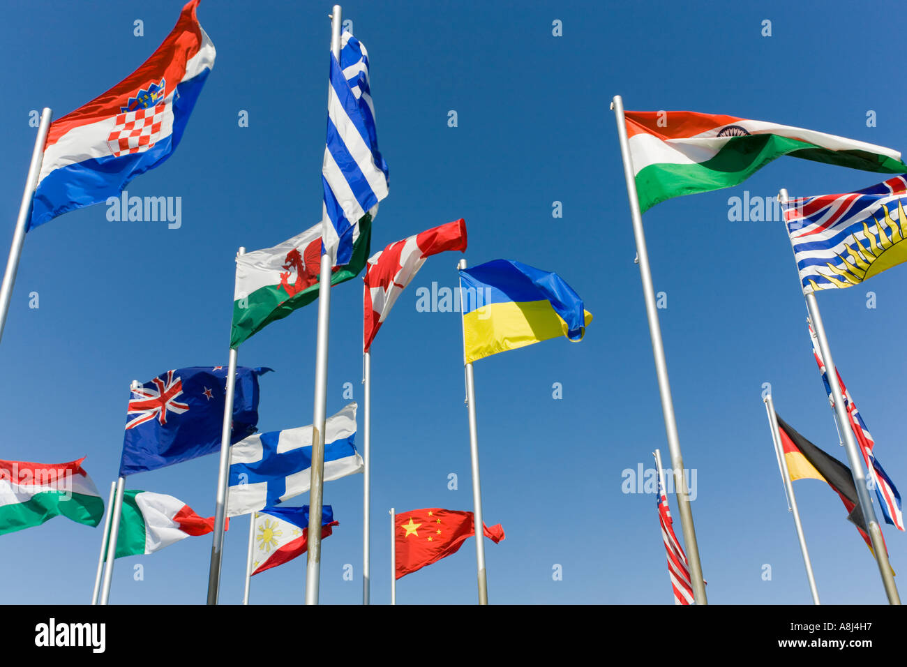 Flags of the World Nanaimo Vancouver Island British Columbia Canada ...