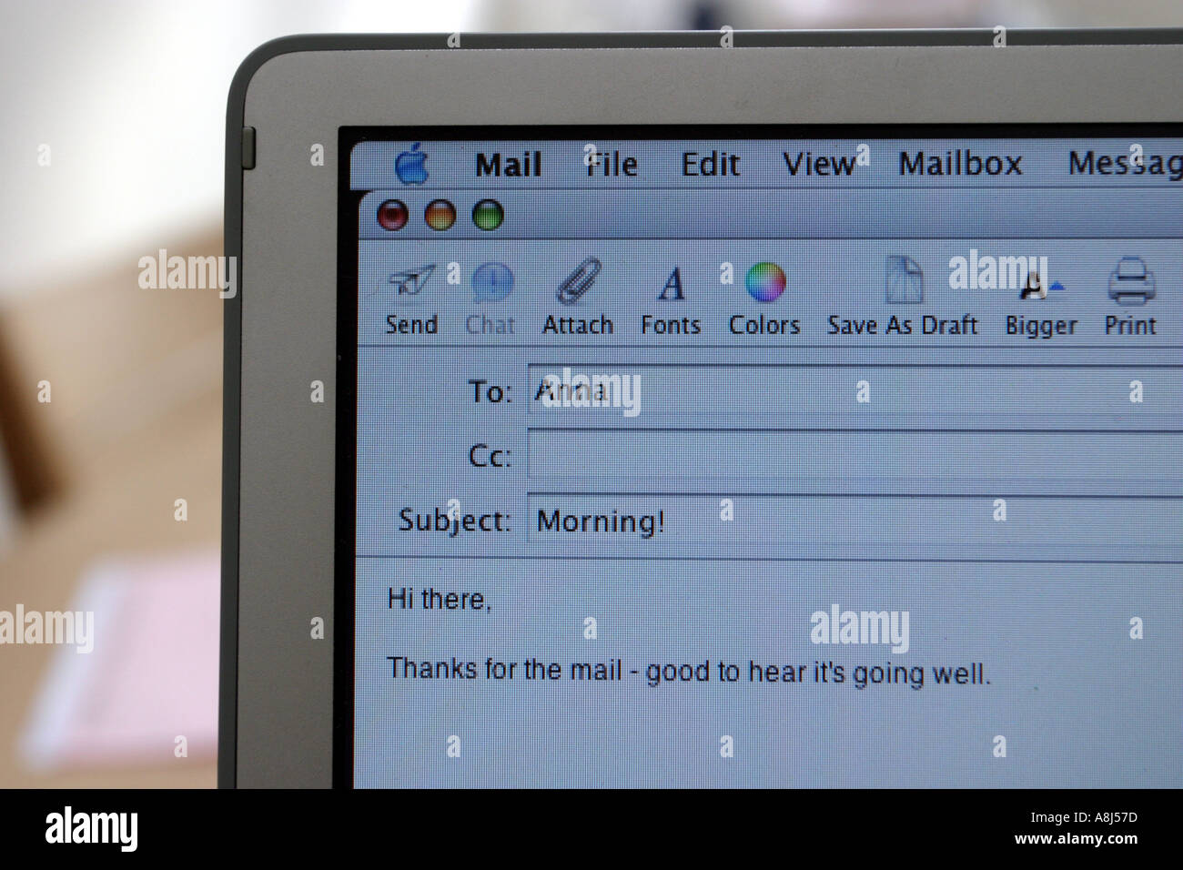 Mac email hi-res stock photography and images - Alamy