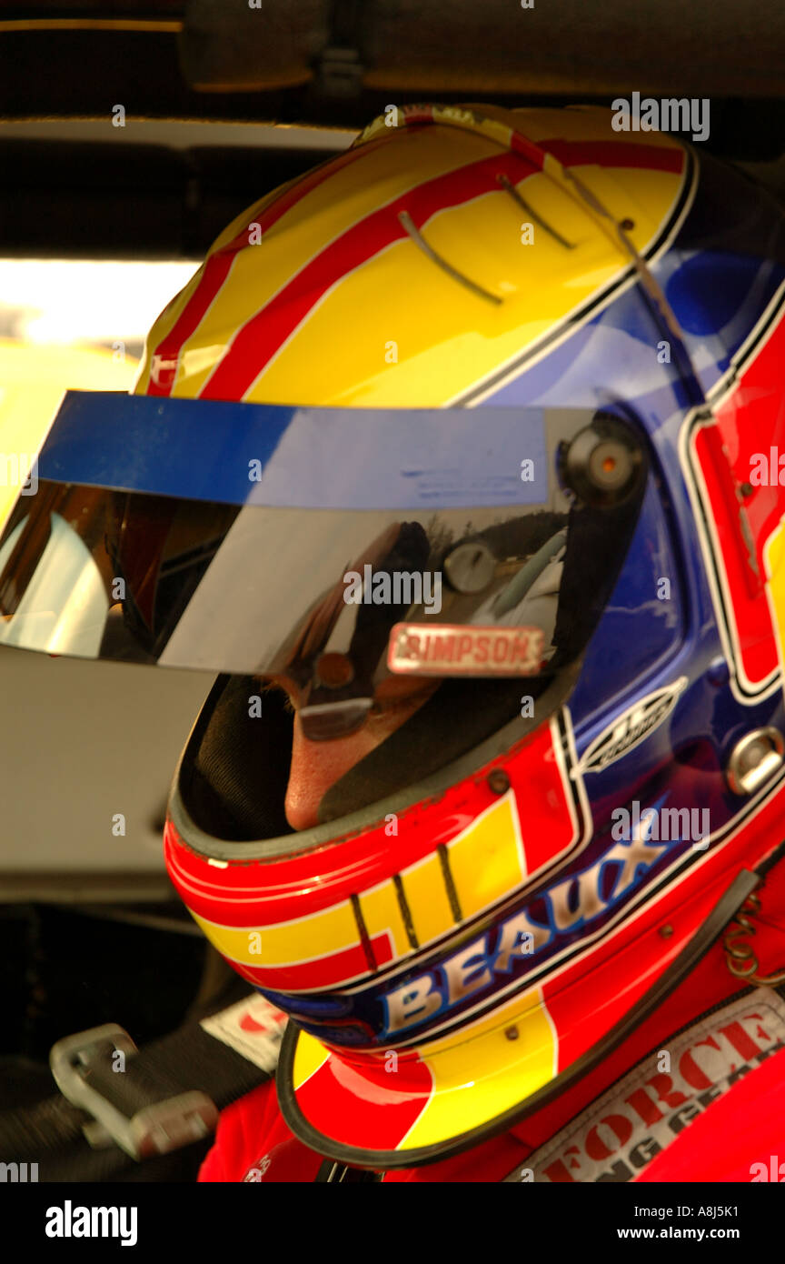 Race car driver helmet Stock Photo - Alamy