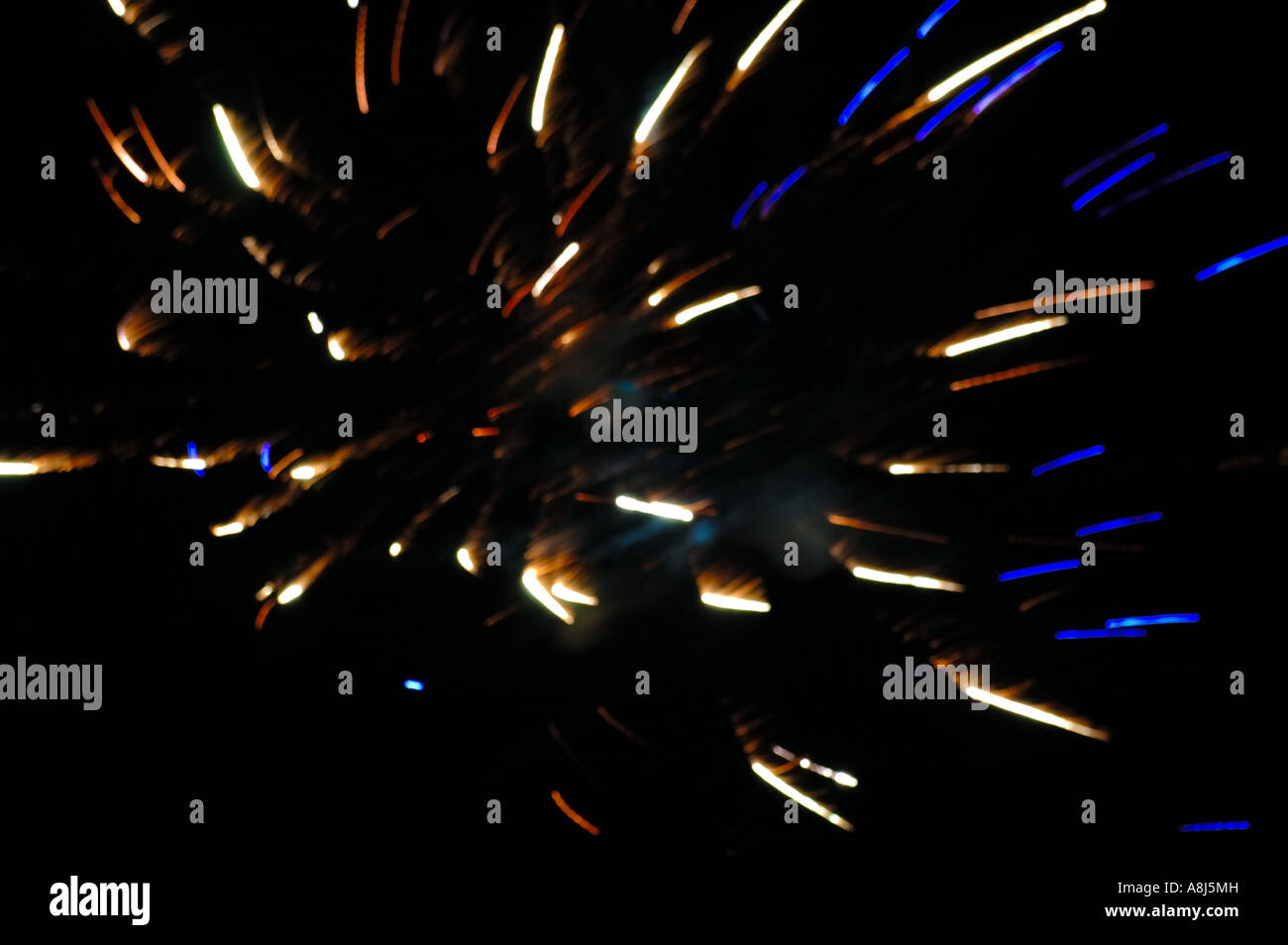 Firework detail in the Air Stock Photo - Alamy