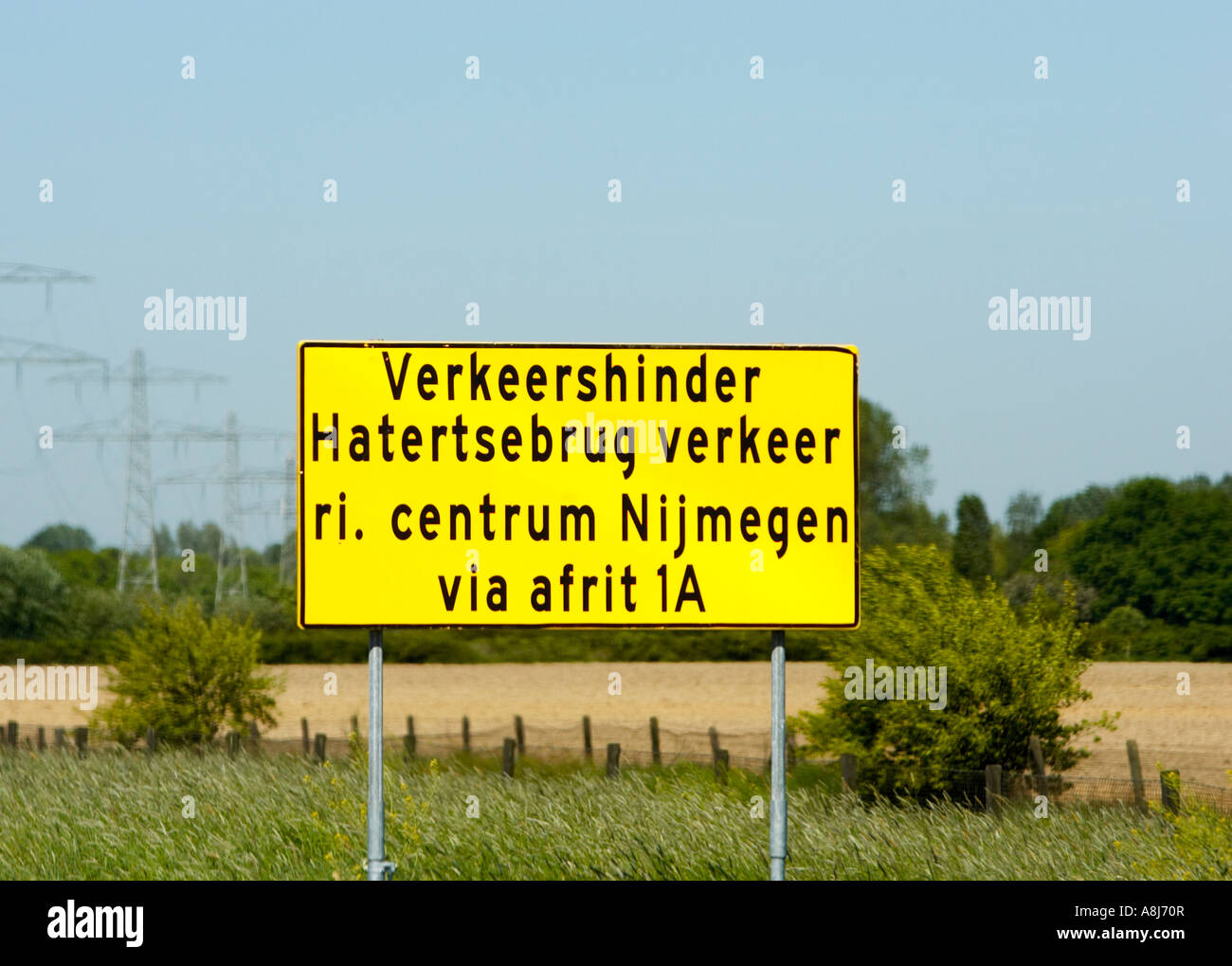 Dutch motorway sign holland hi-res stock photography and images - Alamy