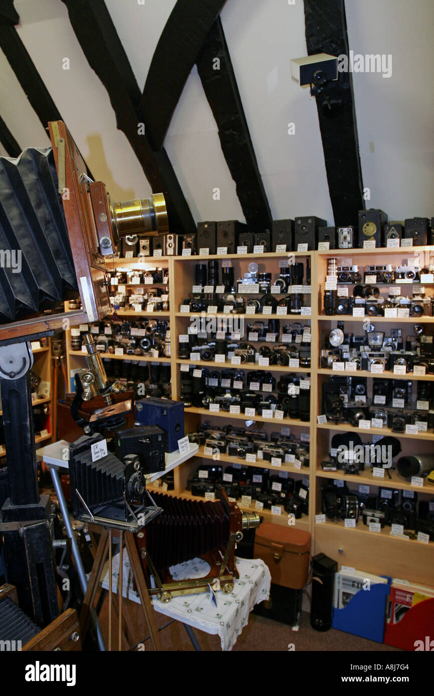 great britain west sussex arundel interior of an antique camera shop ...