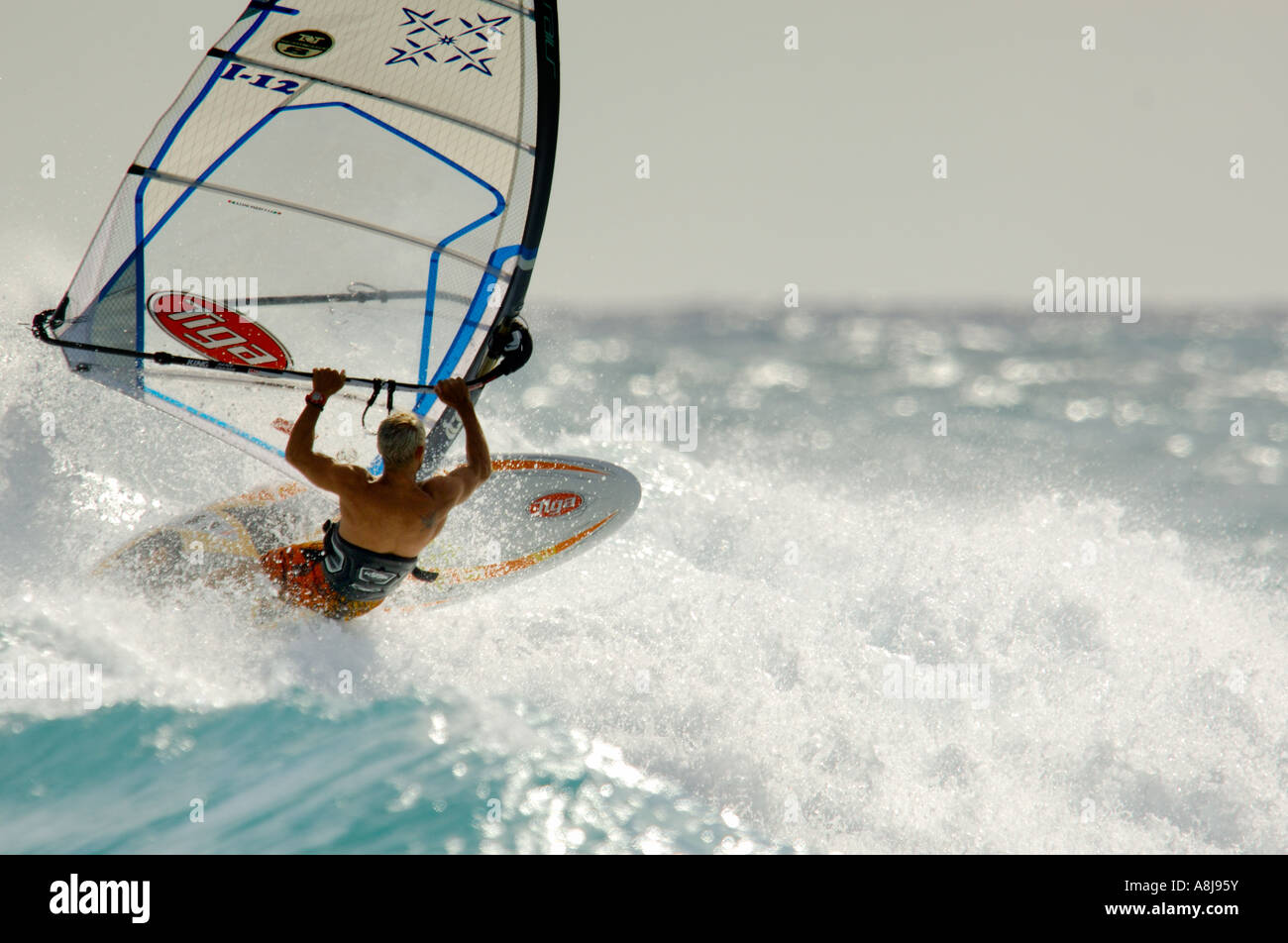 Windsurfer sea action shorts hi-res stock photography and images - Alamy