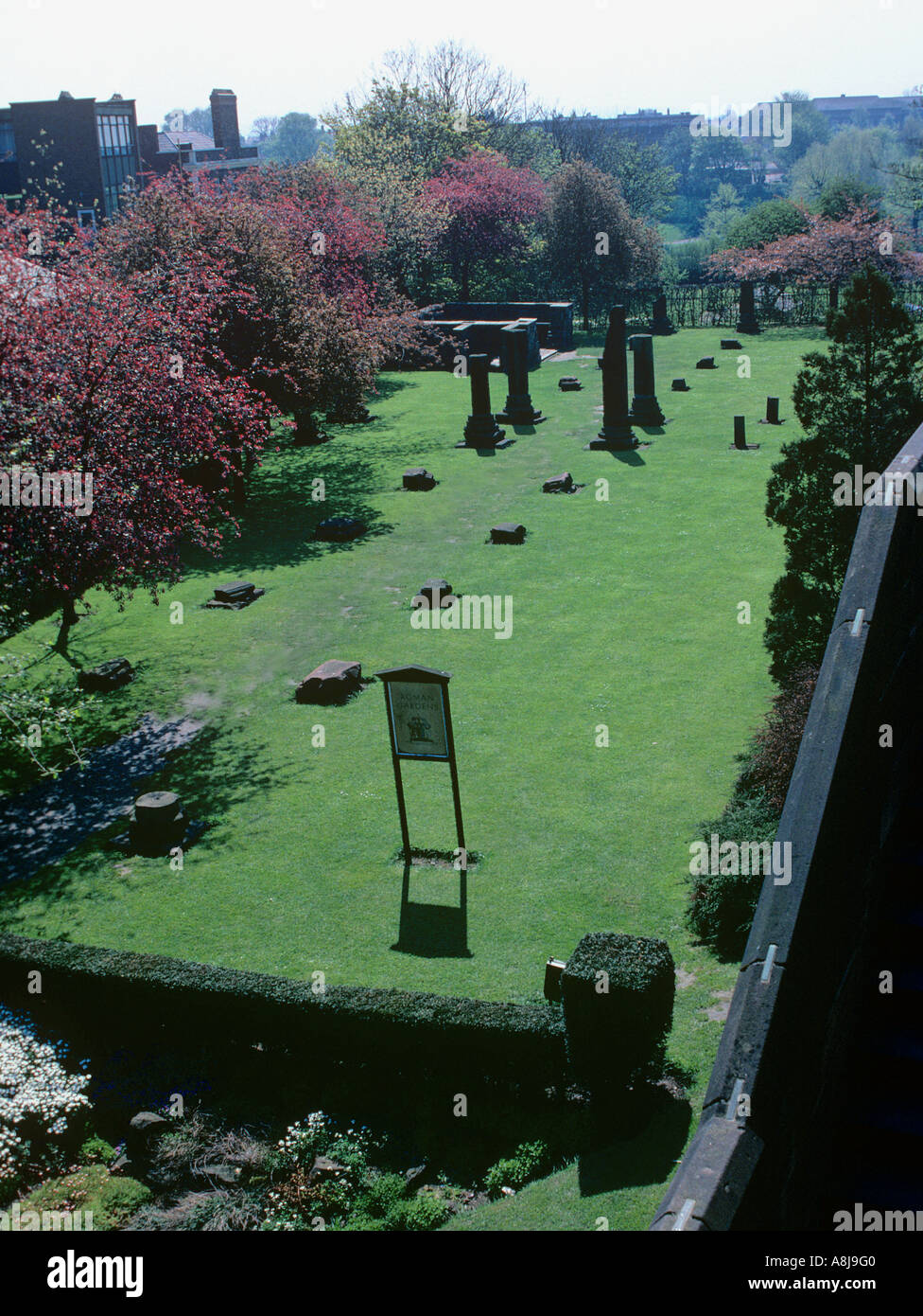 Roman Gardens Chester CHeshire ENGLAND Stock Photo - Alamy