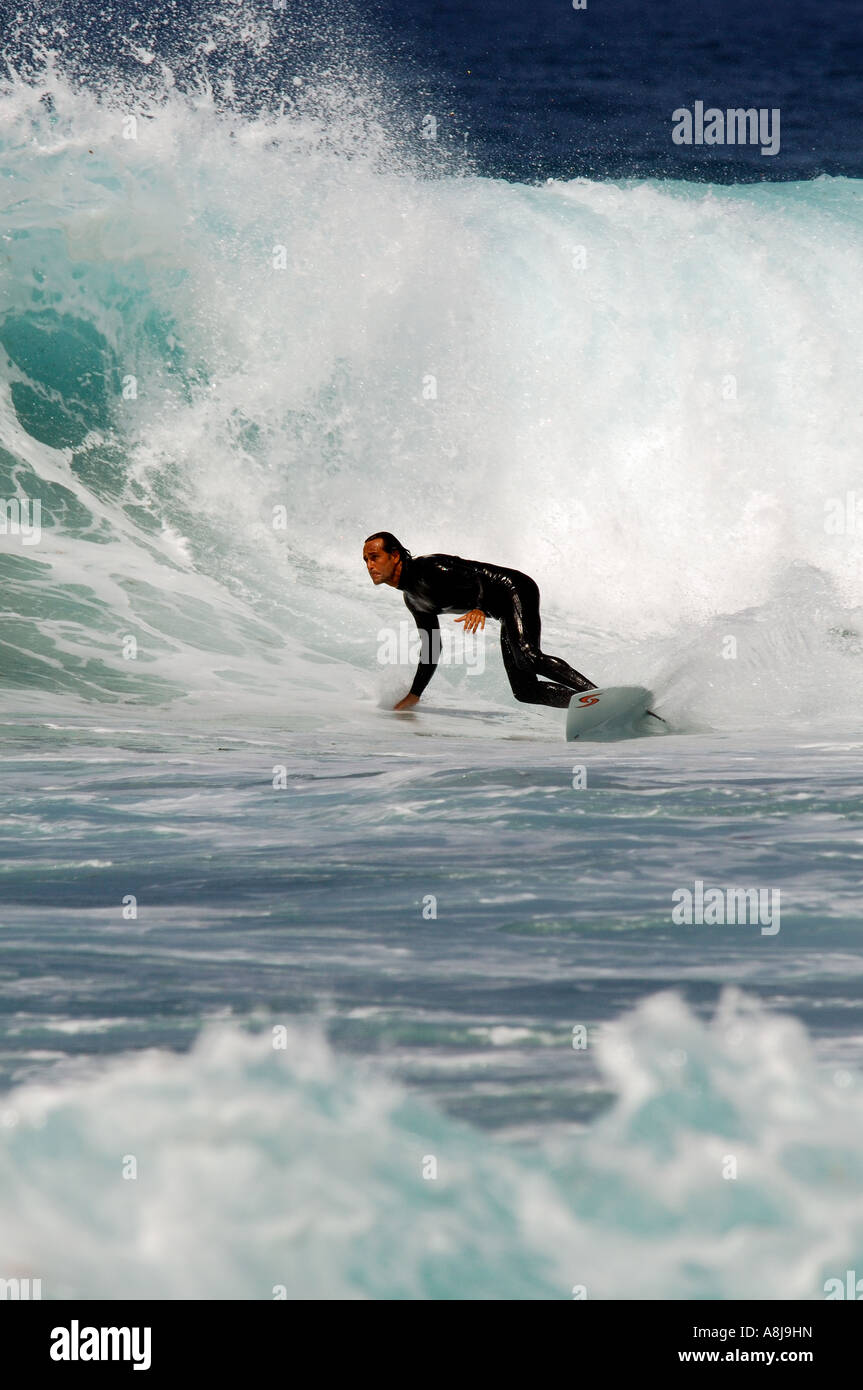 Surfer Diving Under Wave High Resolution Stock Photography and Images ...