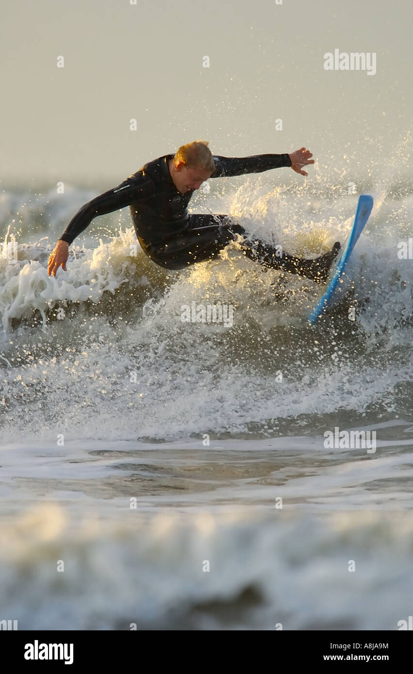 wave surfing 2006 city place Scheveningen beach Zuid Holland gold light ...