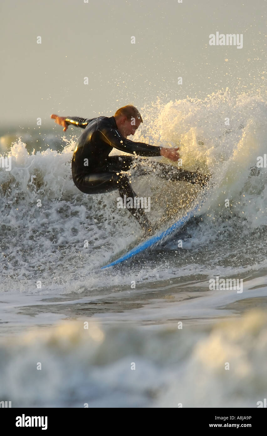 wave surfing 2006 city place Scheveningen beach Zuid Holland gold light ...
