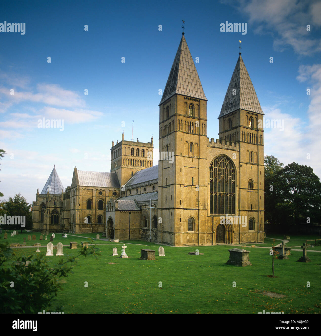 Southwell Minster dates from the 12th Century The three towers are ...