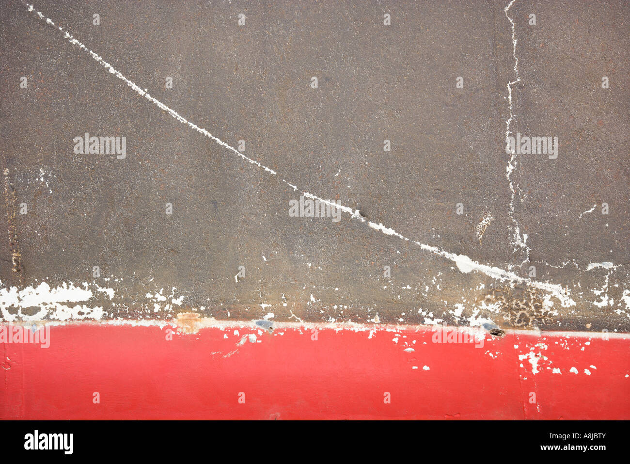 Abstract of concrete with crack and red line Stock Photo - Alamy