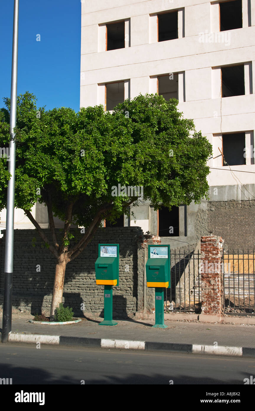 Two post boxes in Luxor, Egypt Stock Photo - Alamy