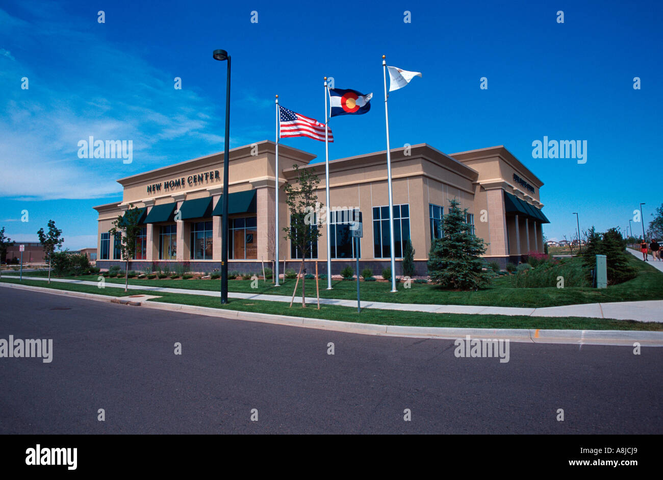 Building exterior flag architecture office building hi-res stock ...
