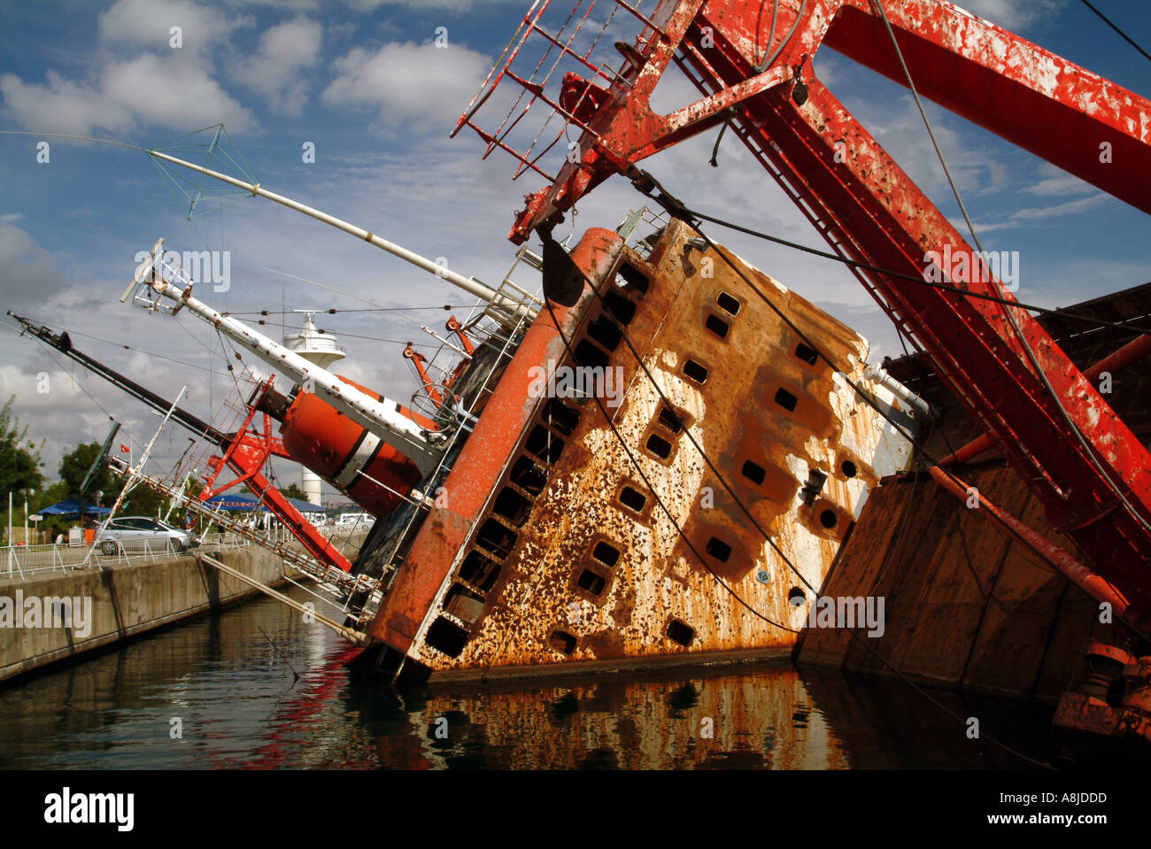 Sank ship Istanbul Turkey Stock Photo - Alamy