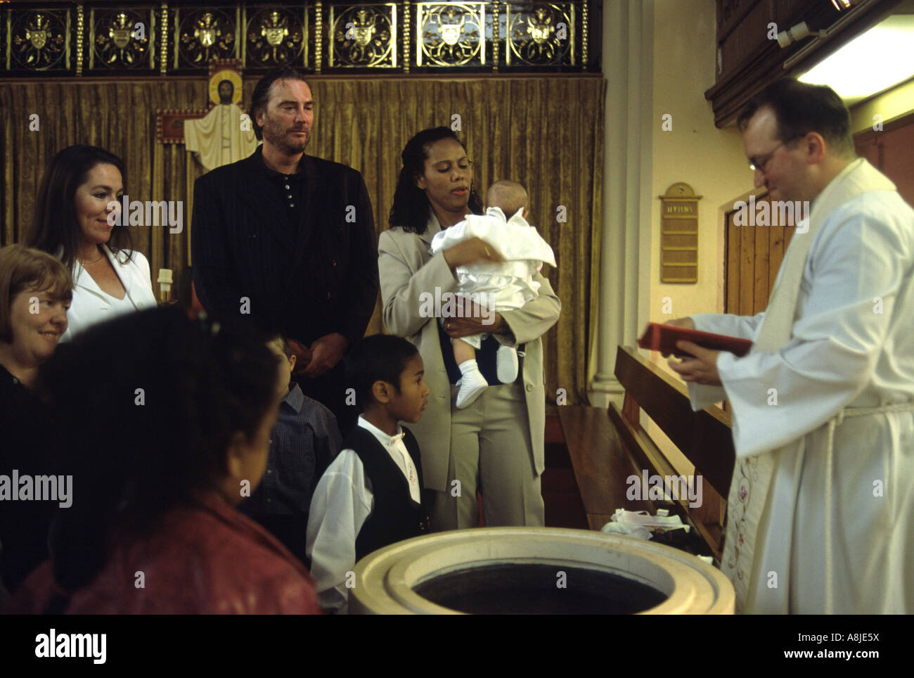 Baptism fountain hi-res stock photography and images - Alamy