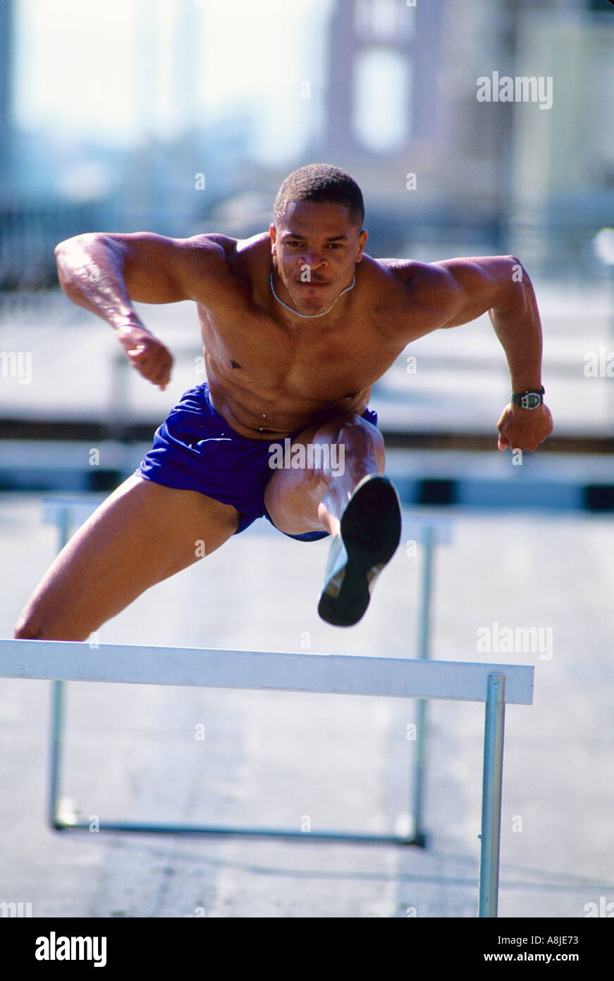 Hurdles over players hi-res stock photography and images - Alamy
