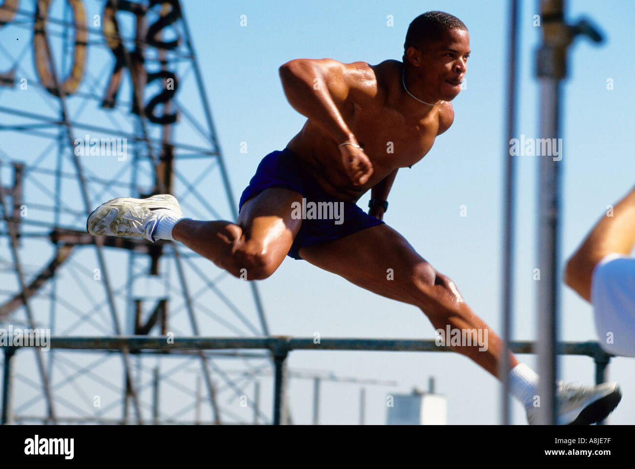 Hurdles over players hi-res stock photography and images - Alamy