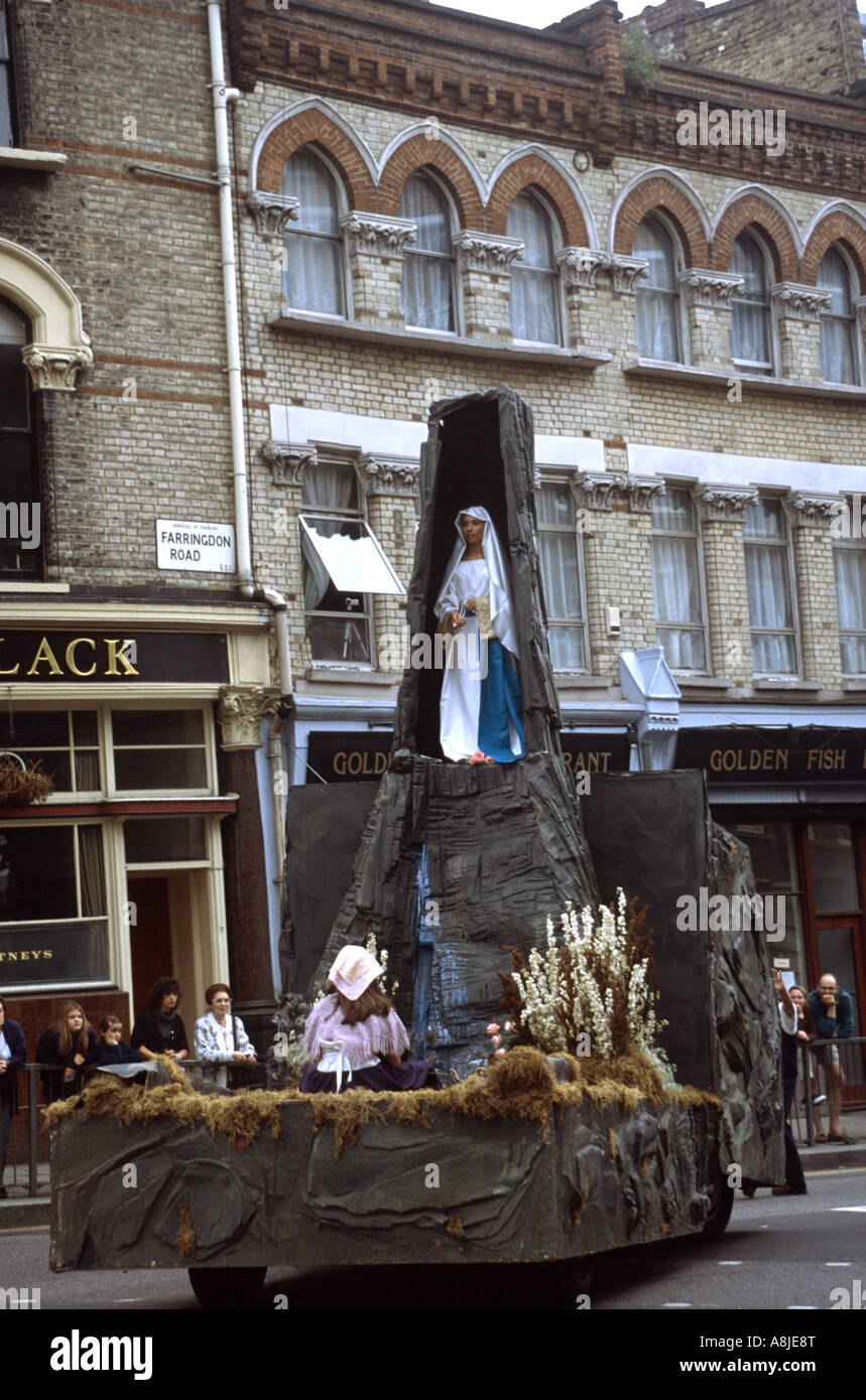 Procession for the Feast of the Assumption of the Virgin Mary taking ...