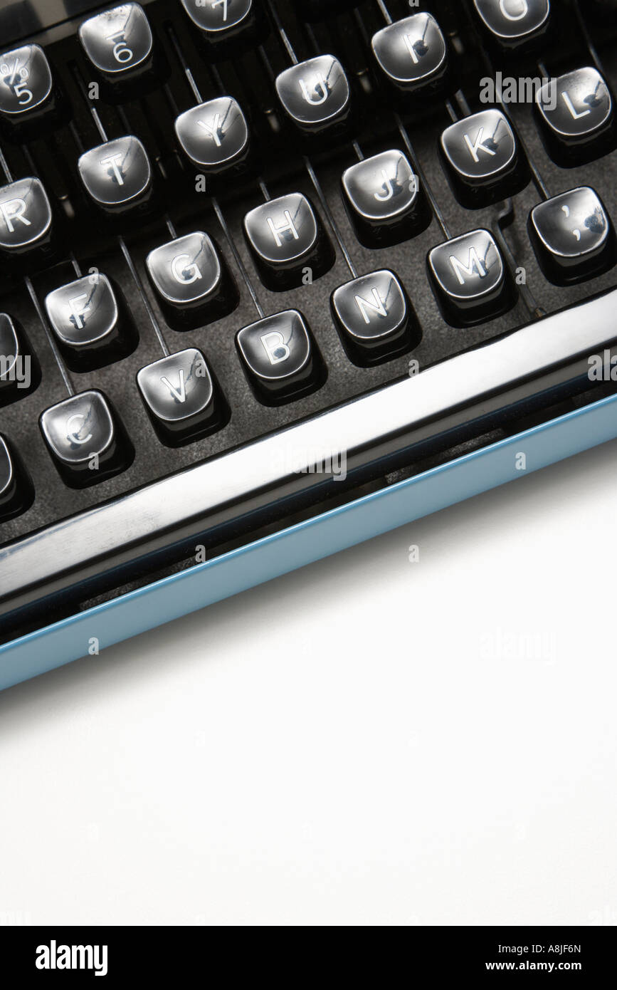 Type levers on typewriter keyboard Stock Photo - Alamy