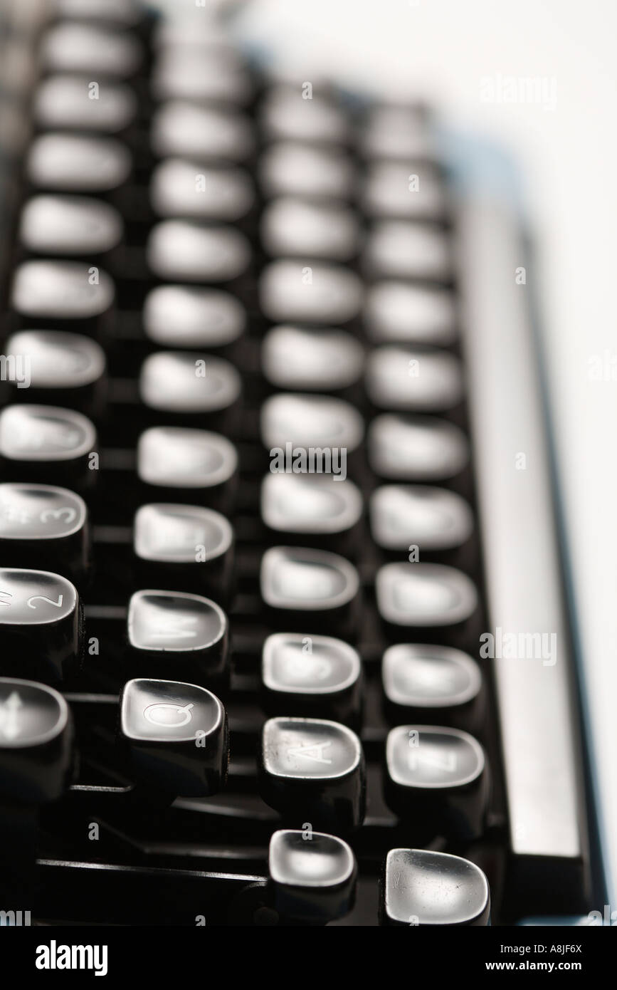 Type levers on typewriter keyboard Stock Photo - Alamy