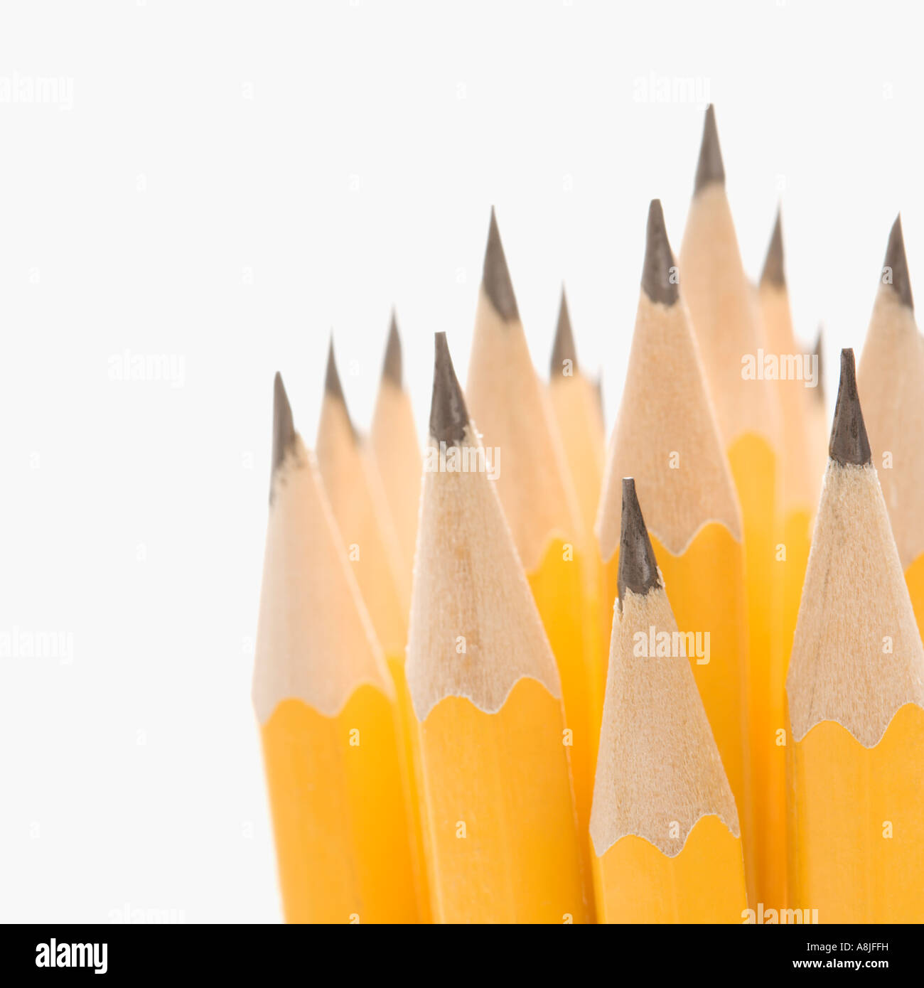 Close up of group of sharp pencils Stock Photo - Alamy