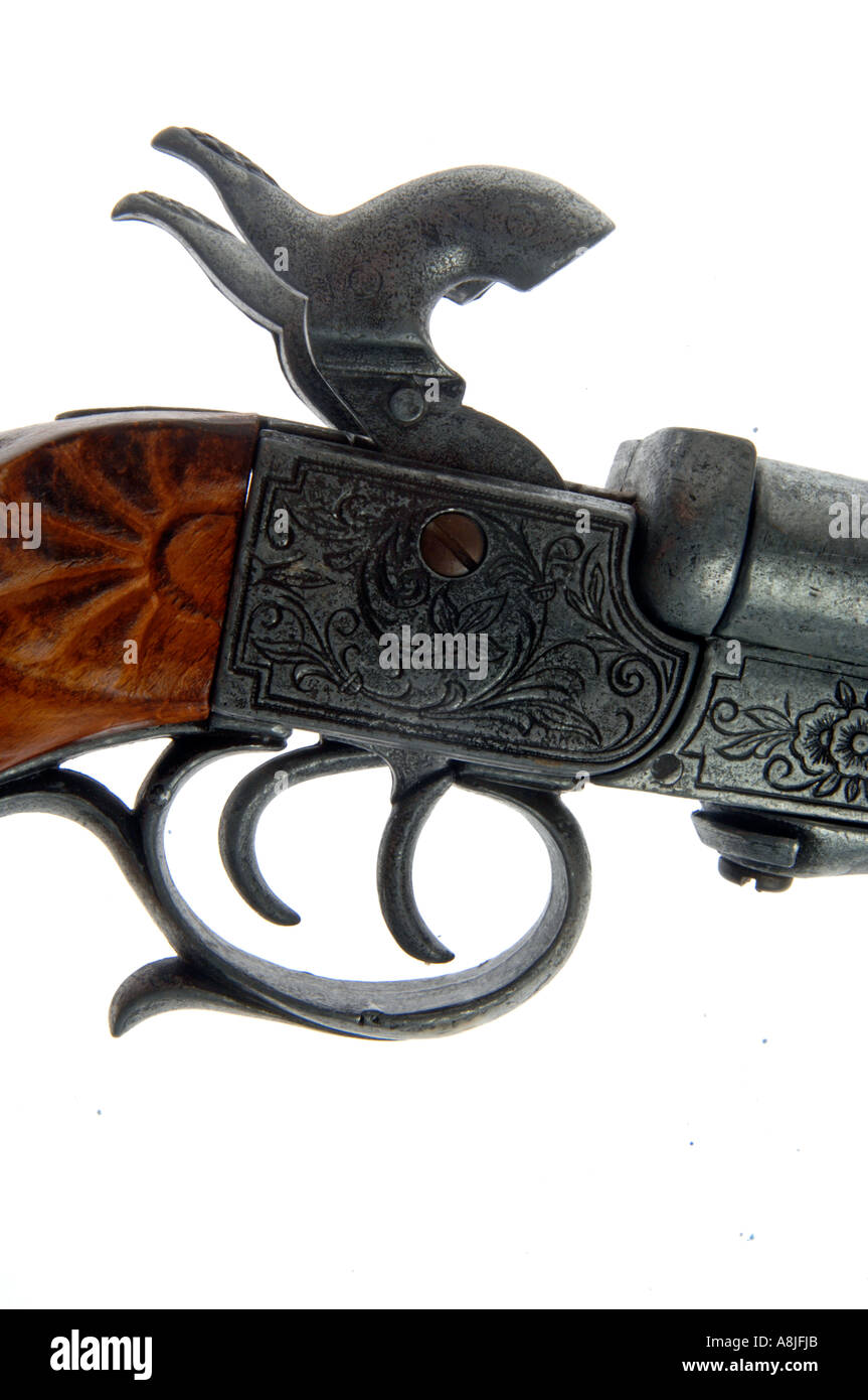 Antique gun pistol Stock Photo - Alamy