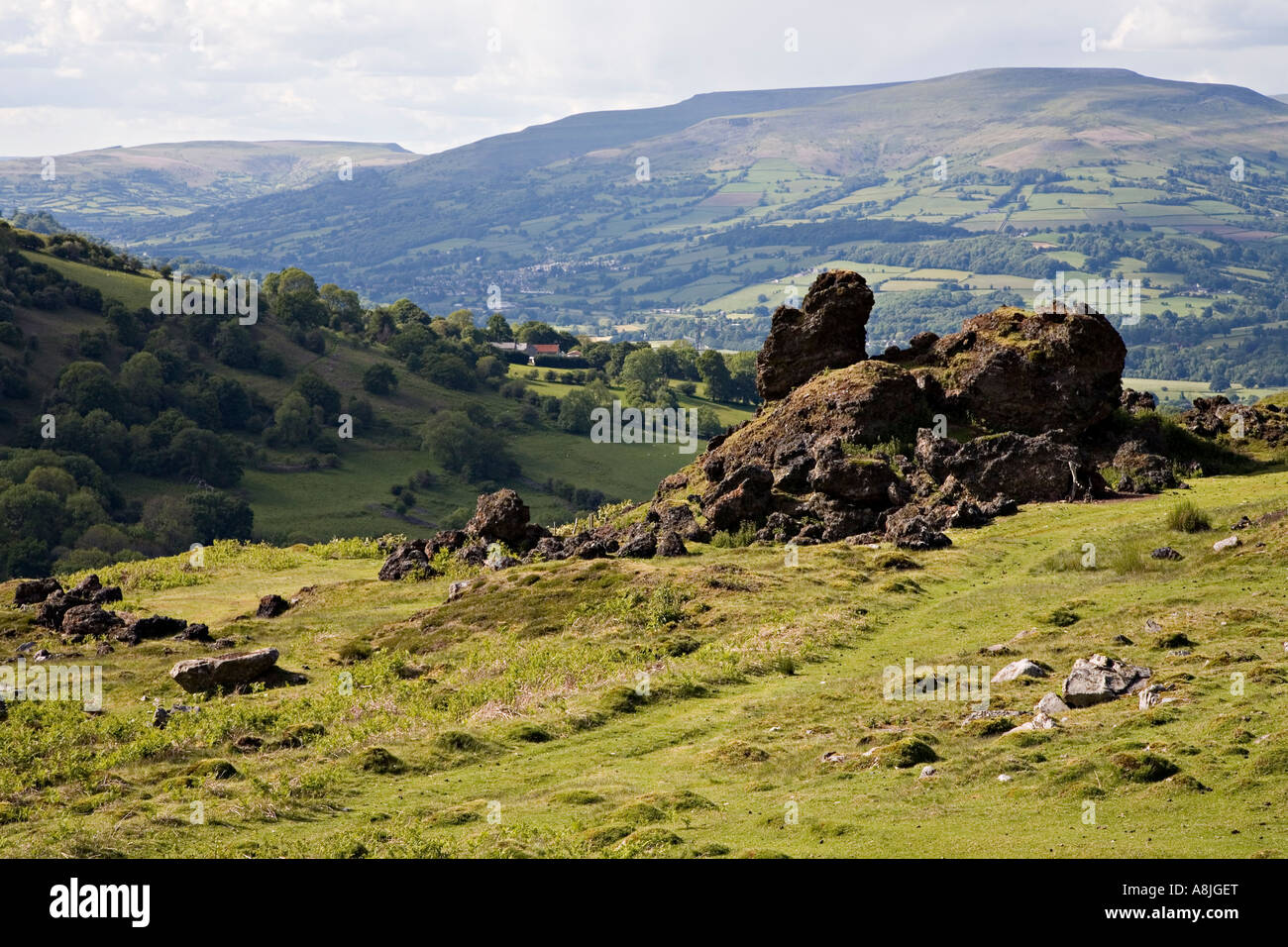 Iron slag from the historic Garn Ddyrys furnaces Blaenavon World ...