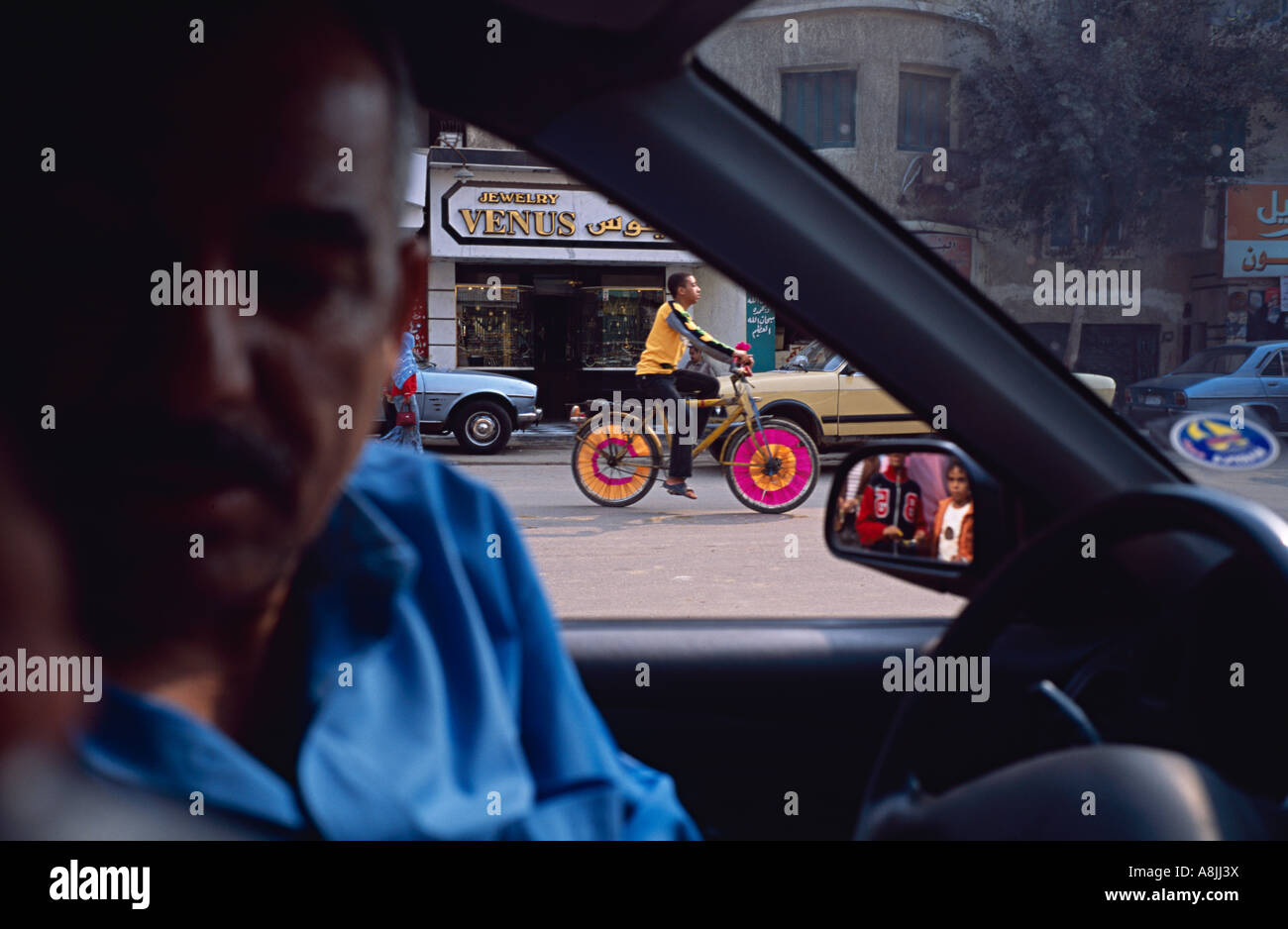 Egyptian on bicycle hi-res stock photography and images - Alamy