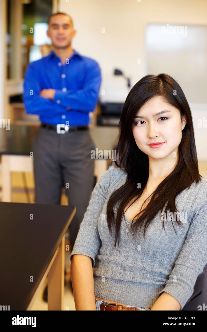 Woman shaved head standing on hi-res stock photography and images - Alamy