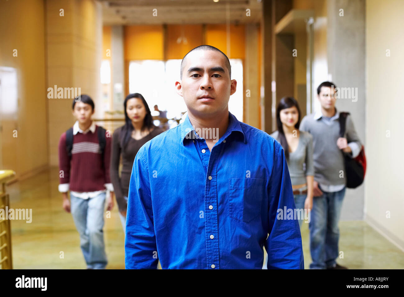 Man walking in a corridor hi-res stock photography and images - Alamy