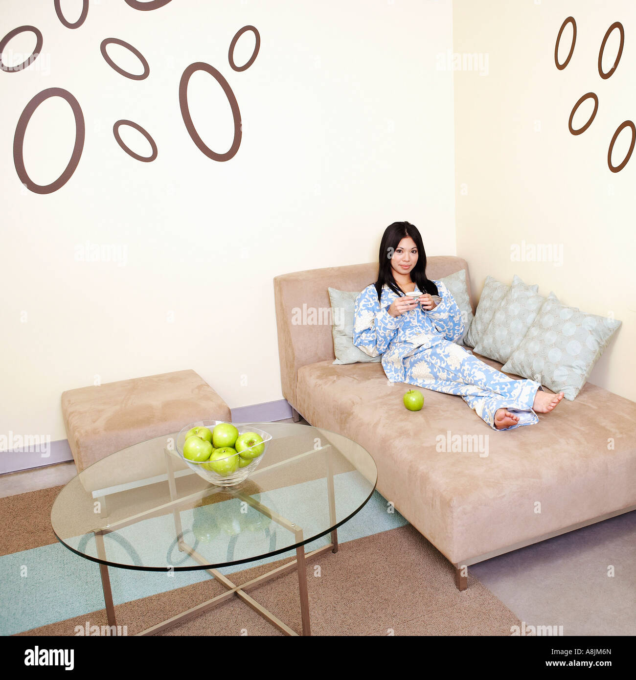 Reclining oval hi-res stock photography and images - Alamy
