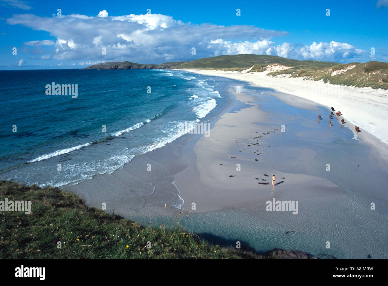 traigh eais wide sweeping sandy bay north isle of barra western isles ...