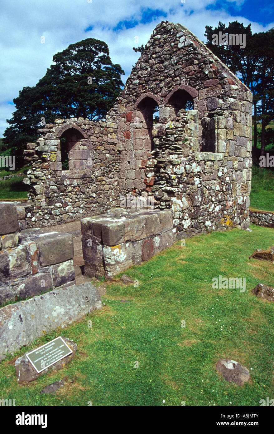 st blane's church chapel ruins isle of bute argyll scotland uk gb Stock ...