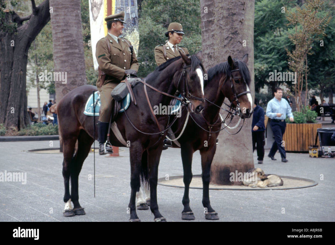 Chile police woman hi-res stock photography and images - Alamy