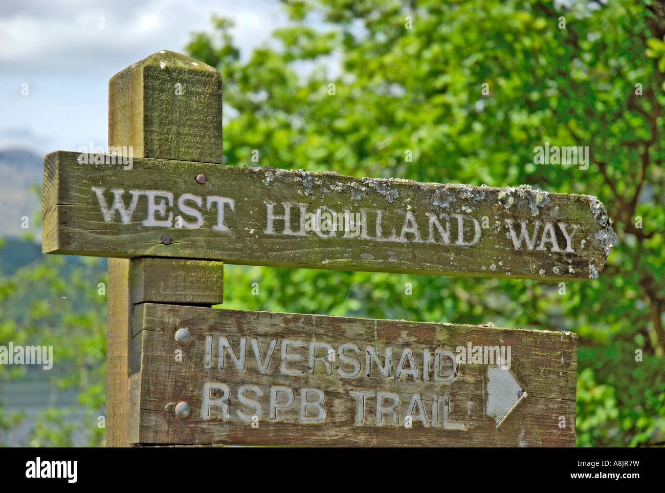 West highland way sign hi-res stock photography and images - Alamy