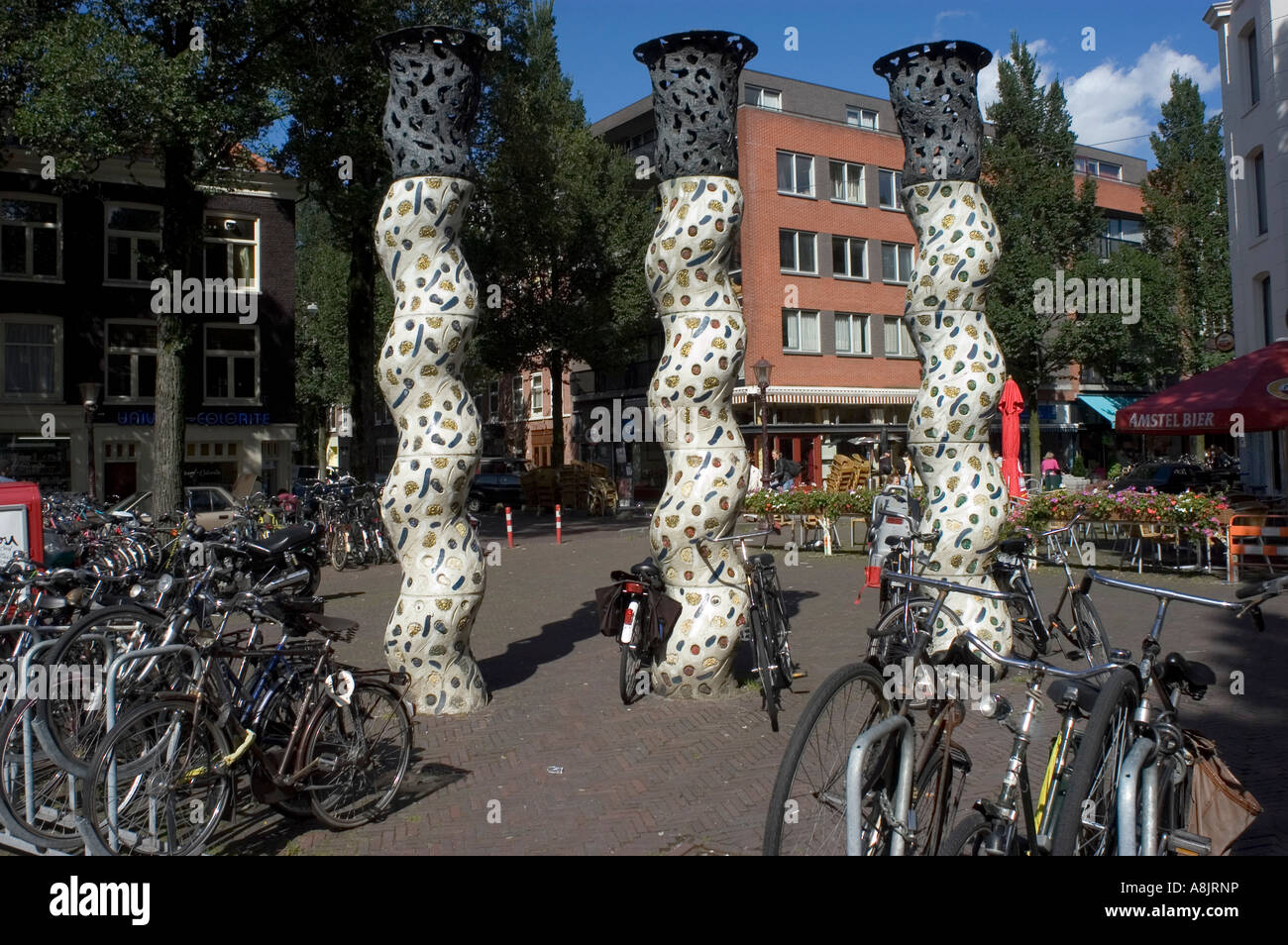 Abstract art in an Amsterdam market area Stock Photo - Alamy