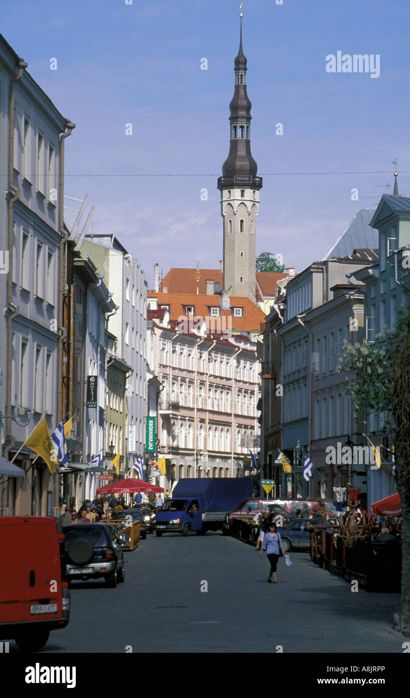 Tallinn Street Scene Stock Photo - Alamy
