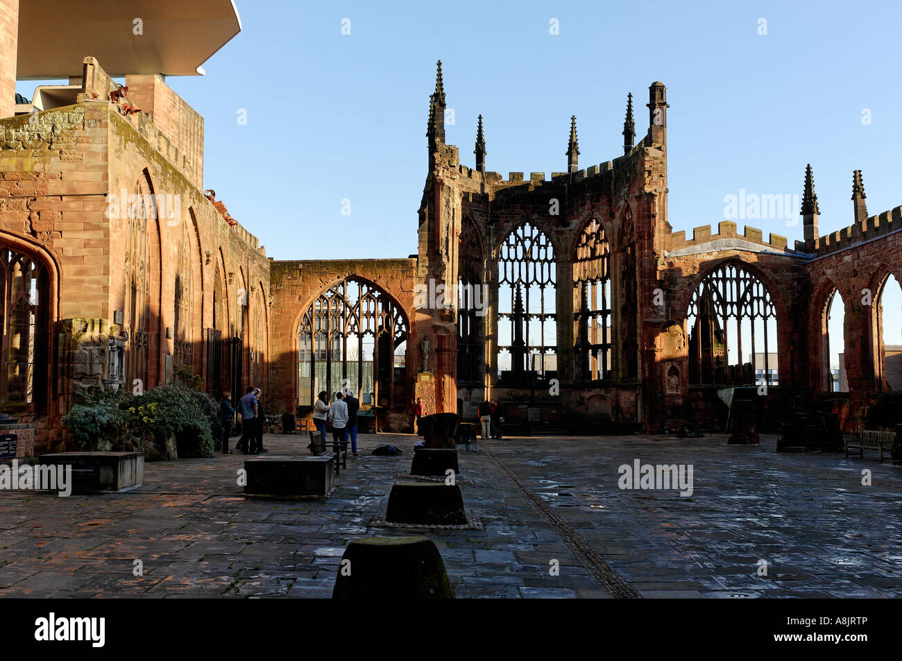 Inside the ruins of coventry Cathedral Stock Photo - Alamy