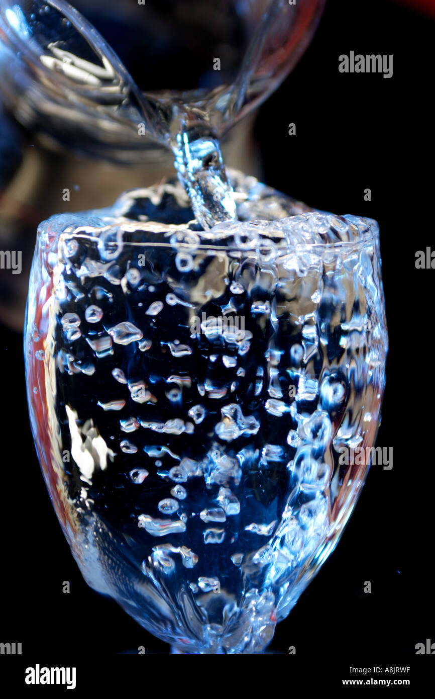 Water bubbles in wine glass Stock Photo - Alamy