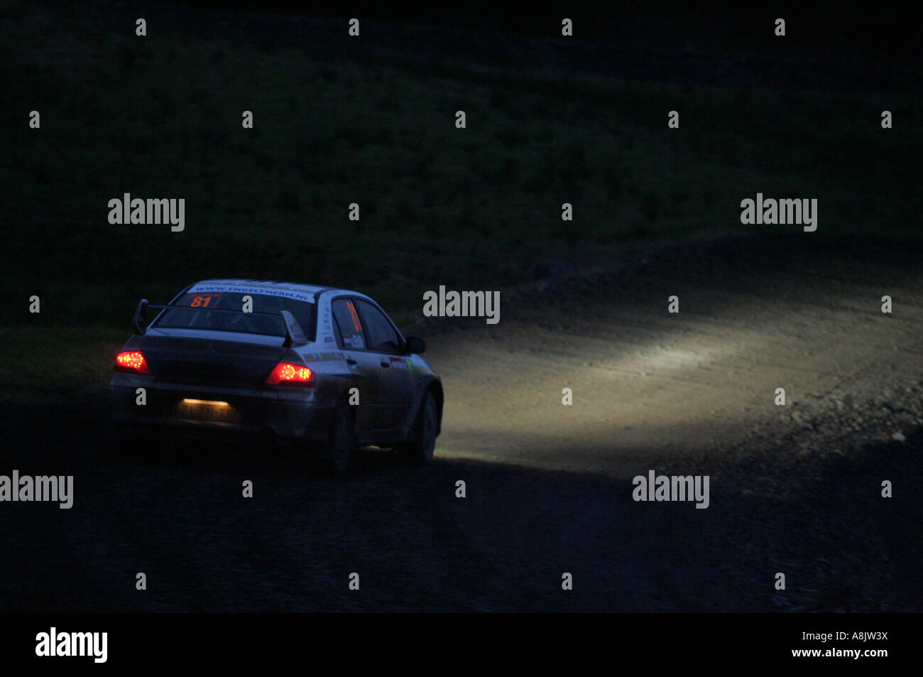 Rally Car Rally GB 2006 Rheola Stage Walters Arena near Glynneath Stock ...