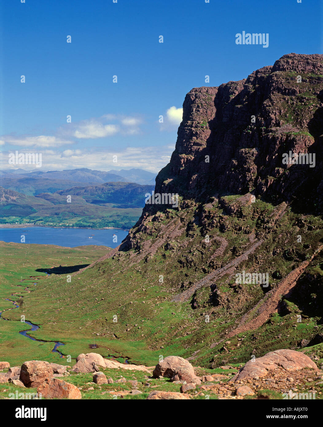 Pass of the Cattle Applecross Mountains Highland Region Scotland UK ...