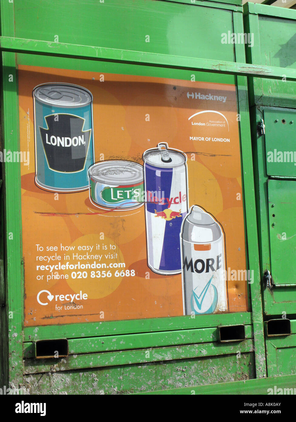 UK Recycling collection in Hackney London Photo Julio Etchart Stock ...