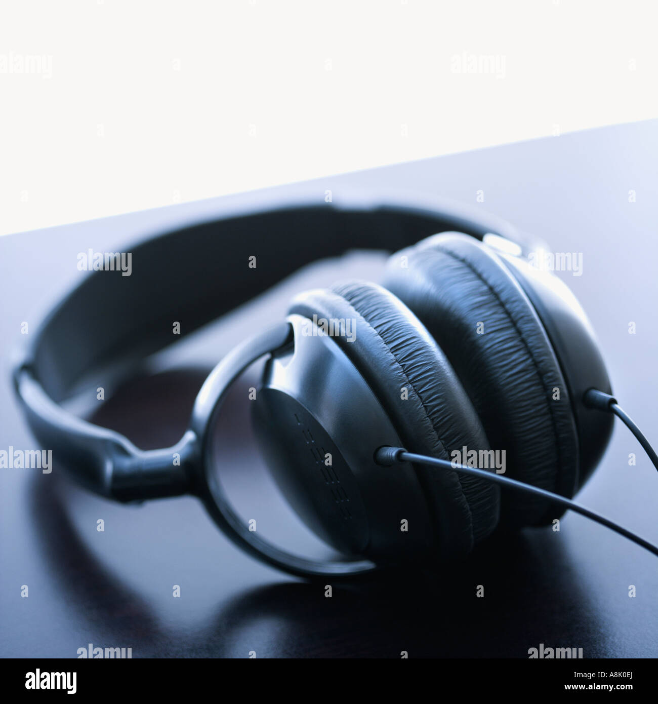 Still life of audio headphones Stock Photo - Alamy