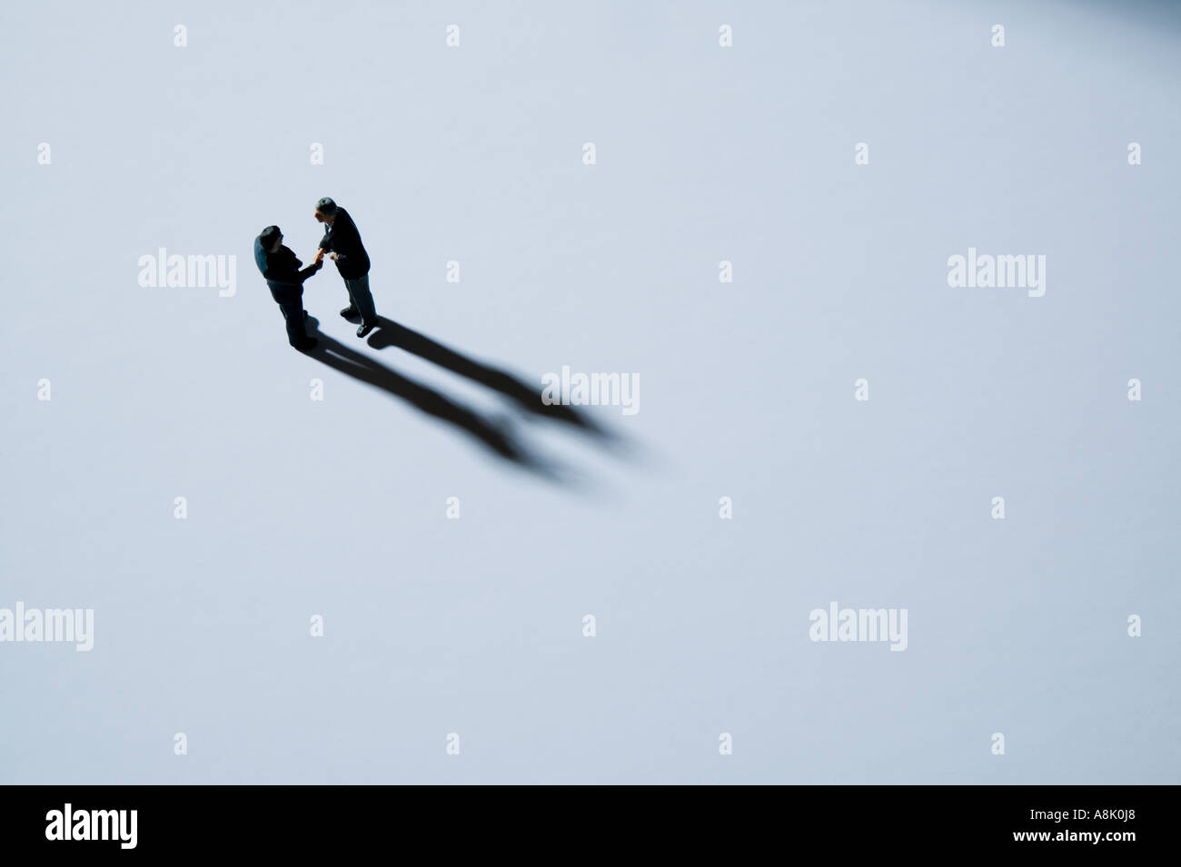 models of businessmen in group viewed from above Stock Photo - Alamy