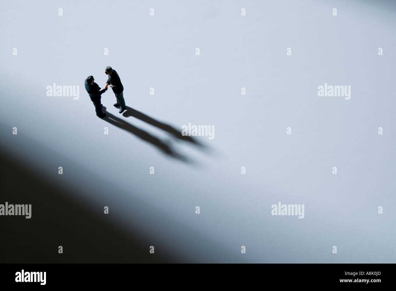 models of businessmen in group viewed from above Stock Photo - Alamy