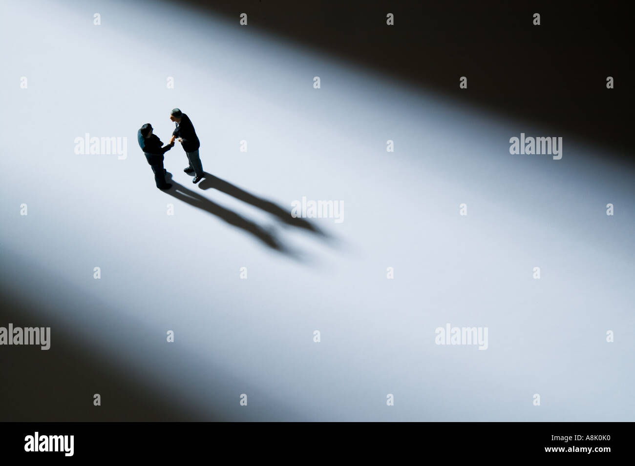 models of businessmen in group viewed from above Stock Photo - Alamy