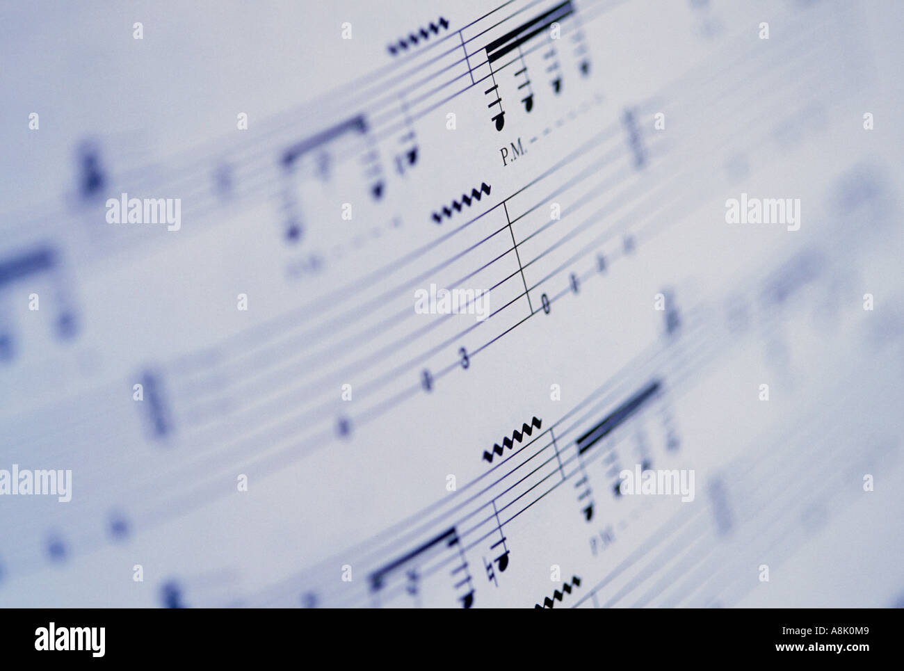 Close up of guitar tableture and sheet music Stock Photo - Alamy