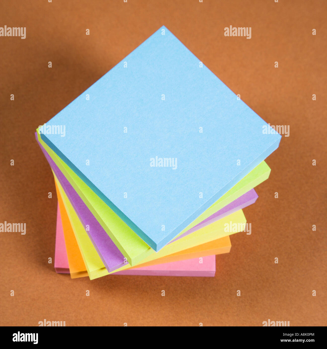 Stack of colorful sticky notes Stock Photo - Alamy