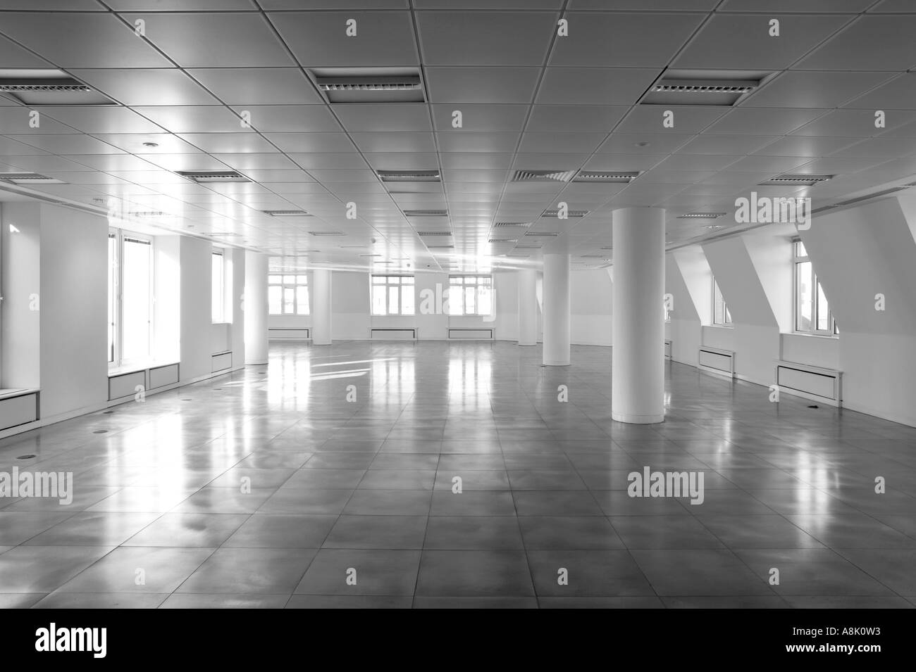 empty floor of office building Stock Photo - Alamy
