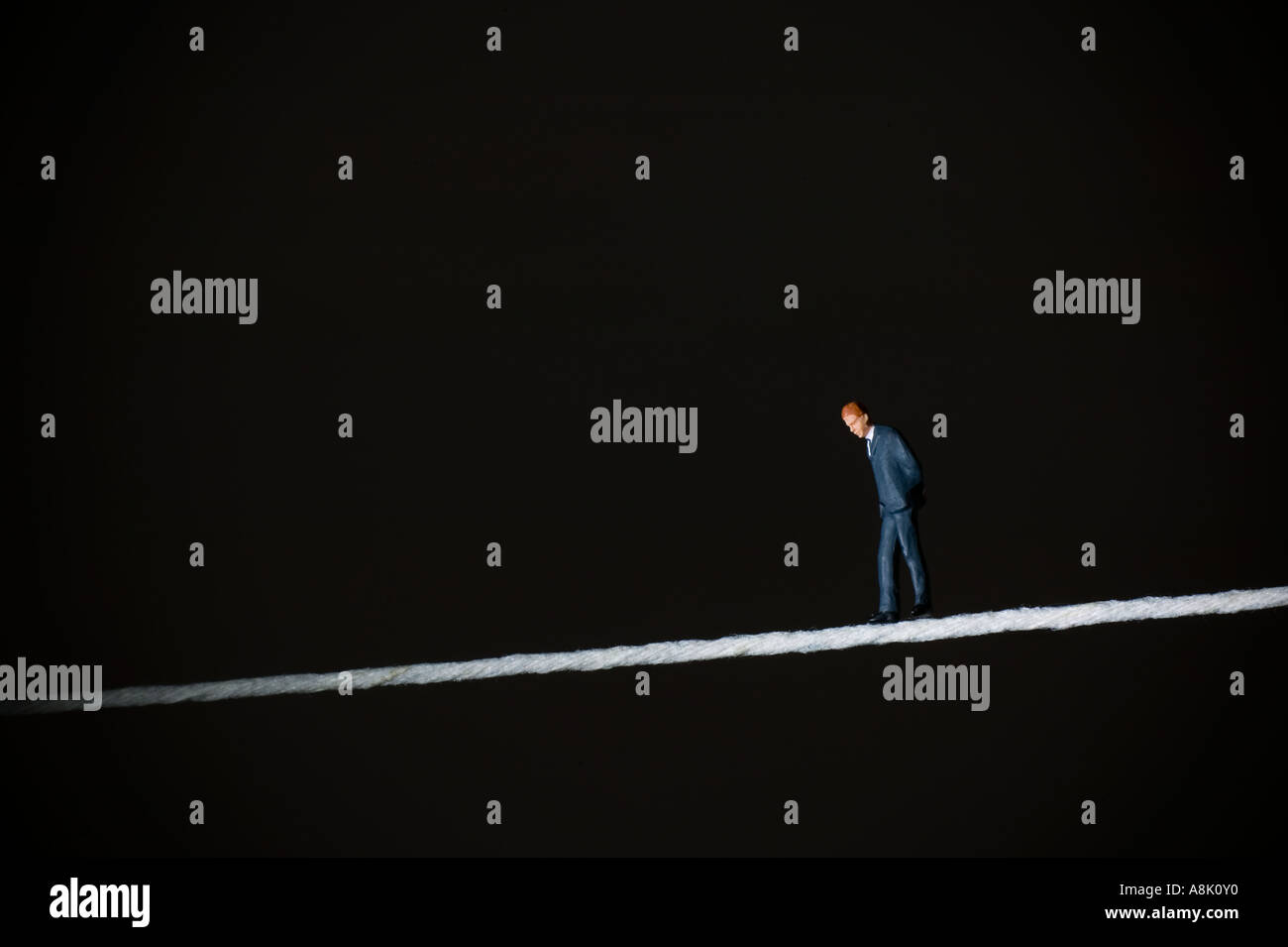 Person walking rope agility hi-res stock photography and images - Alamy