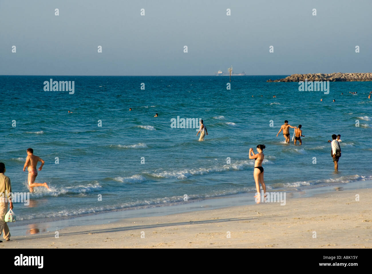 Middle east uae united arab emirates Dubai beach Stock Photo - Alamy