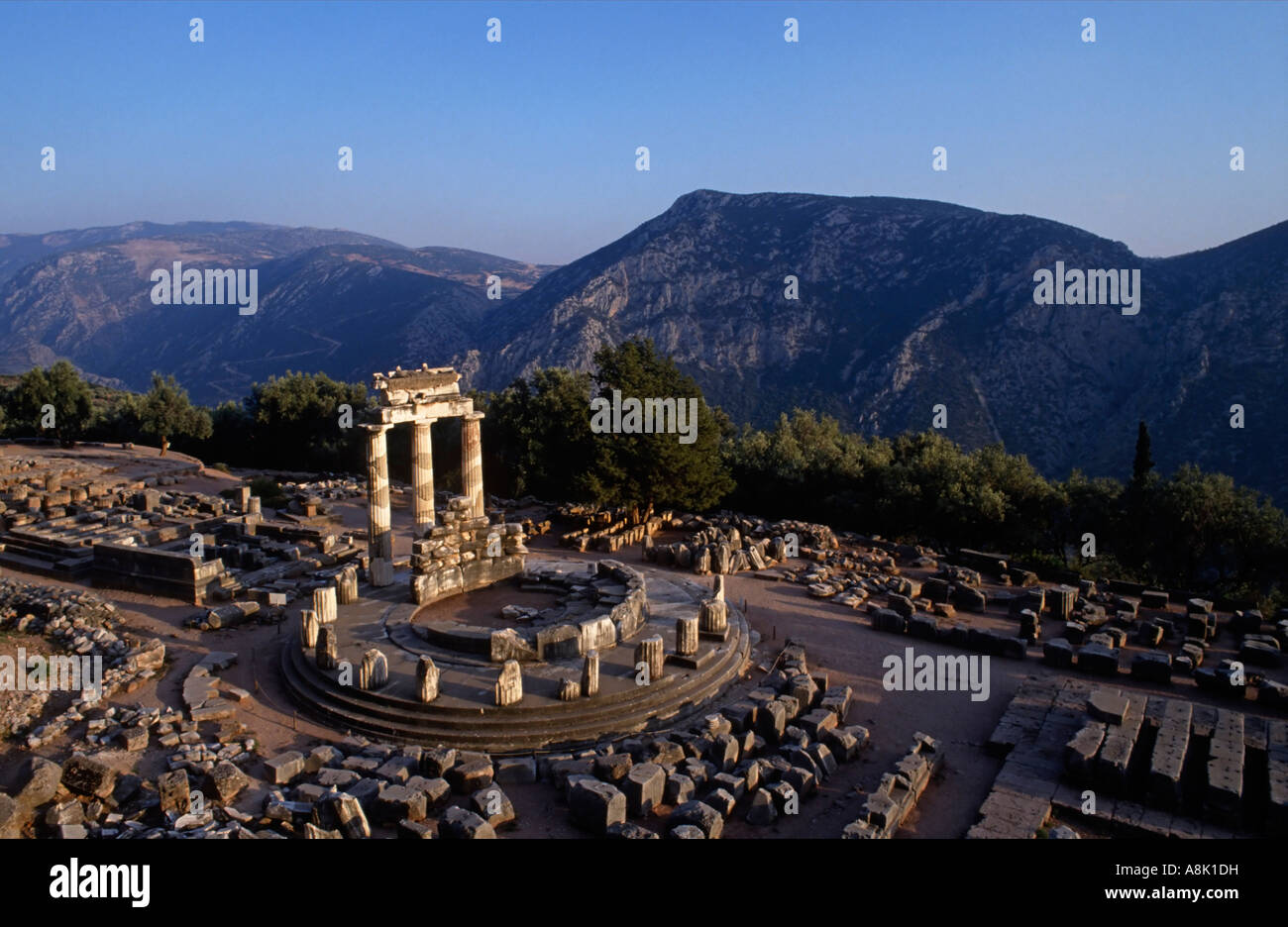 Europe Greece Delphi Tholos Marmaria ruins Stock Photo - Alamy Europe Greece Delphi Tholos Marmaria ruins Stock Photo - Alamy